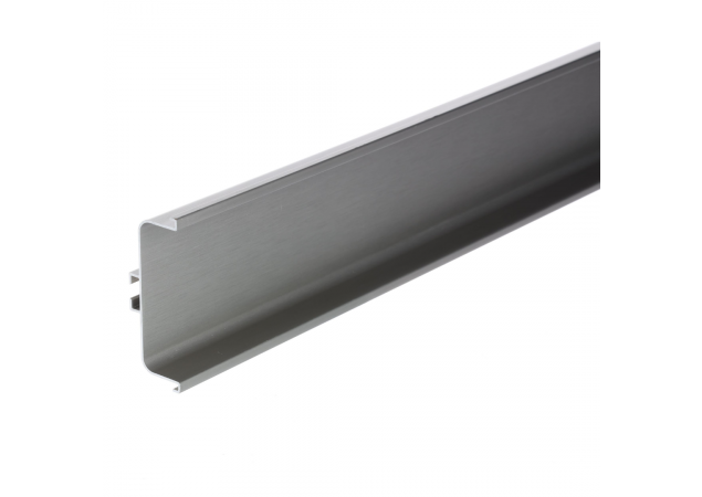 Greeplijst C-profiel Aluminium - RVS look - 2,9 meter | Yachtsupplier